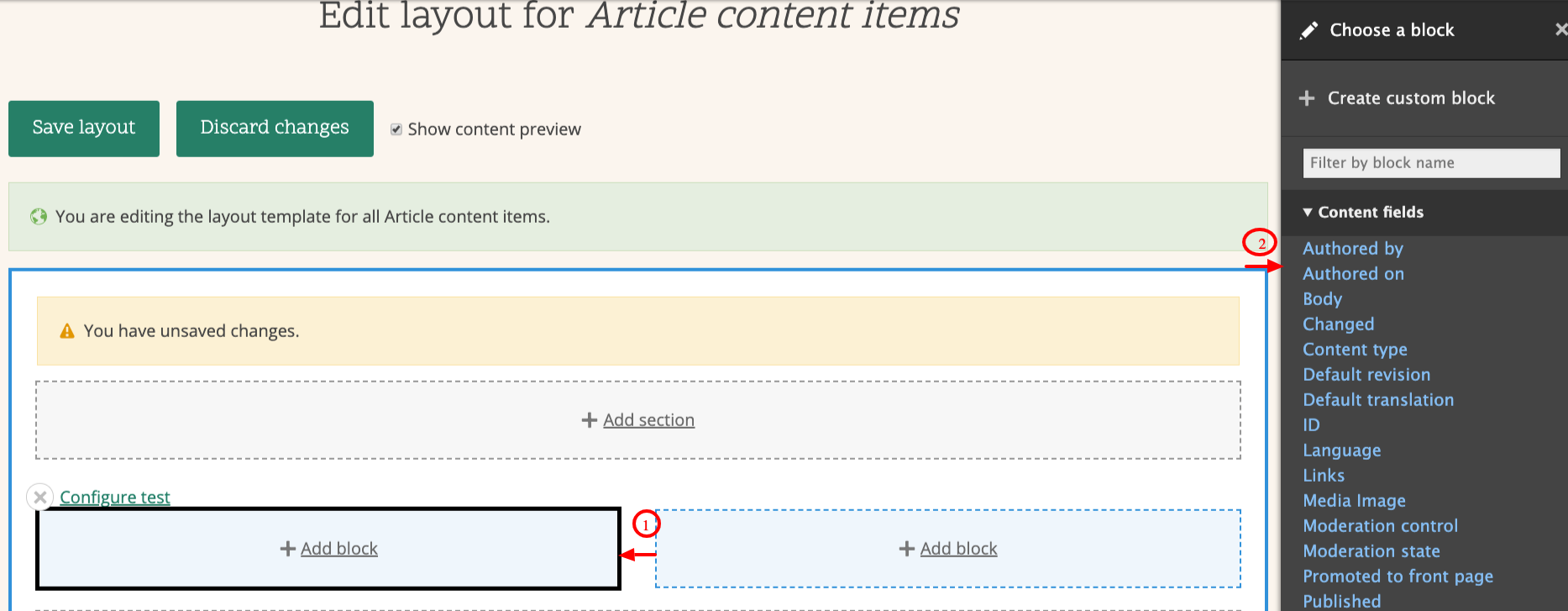 How To Configure The Layout Builder In Drupal 8